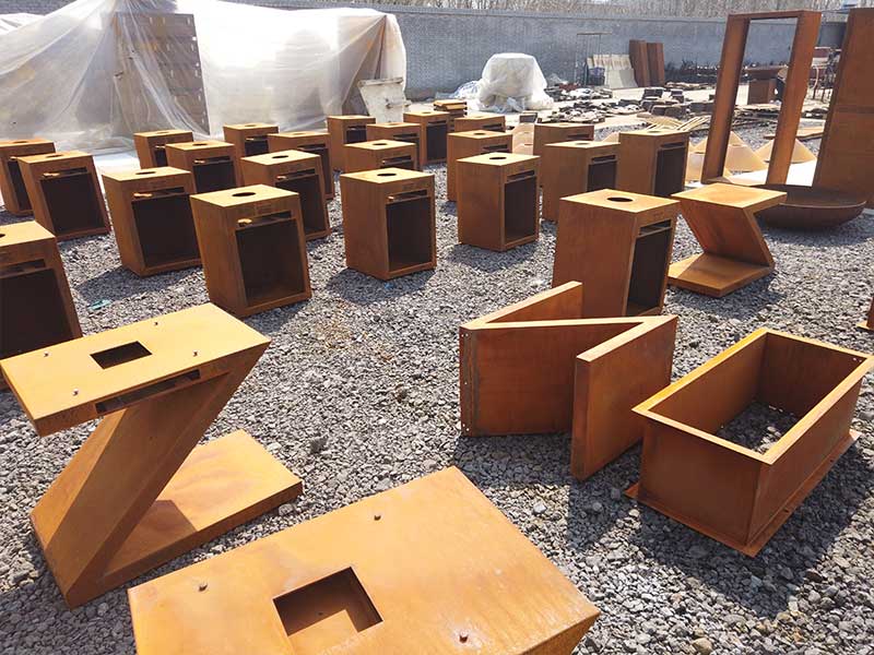 Square Corten Planters-Corten Steel Garden Products