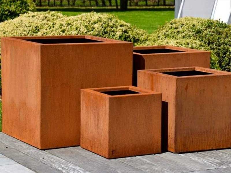 Corten Steel Raised Planters-Corten Steel Garden Products
